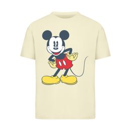 Merchcode Damen T-Shirt "Merchcode Mickey Vintage Pose Tee", beige, Gr. M, bedruckt, 100% Baumwolle, Shirts
