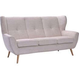 exxpo - sofa fashion 3-Sitzer &raquo;ALVESTA, Loungesofa, K&uuml;chensofa, hoher Sitzkomfort, Ohrenbackensofa&laquo; gem&uuml;tliche R&uuml;ckenlehne, mit Knopfheftung und hohen