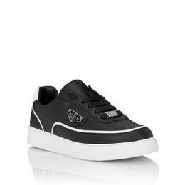 Philipp Plein Herren Sneaker "Low-Top-Sneaker", Gr. 42, schwarz-wei&szlig;, Schuhe