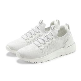 Vivance Damen Sneaker "Freizeitschuh, Halbschuh, Turnschuh, Slip-On-Sneaker", Gr. 36, wei&szlig;, Obermaterial: 100% Textilmaterial. Decksohle: 100%