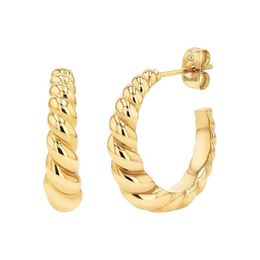 Tom Tailor Damen Tom Tailor Paar Creolen gold Edelstahl