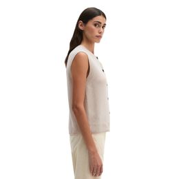 Marc O'Polo MARC O'POLO Damen Strickweste "aus flauschiger Lambswool"natural, Gr. XXS, unifarben, Obermaterial: 100% Schurwolle, Westen