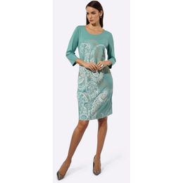 CR&Eacute;ATION L CREATION L Damen Jerseykleid "Modal-Jerseykleid"salbei, kalkmint, bedruckt, Gr. 38, Paisley, bedruckt, gemustert, mehrfarbig, Jersey, 95% Modal, 5%