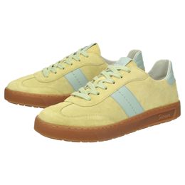 Sioux Damen Sneaker "Tedroso-DA-717", Gr. 37, gelb, Obermaterial: 50% Kalbsveloursleder CAVL. 50% Lammnappaleder LANA. 100% Gummi rubber., Schuhe