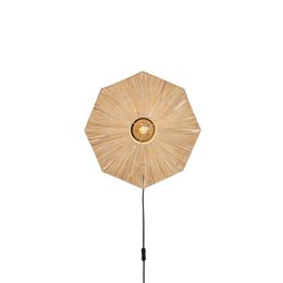 GOOD&MOJO Wandleuchte &raquo;Panama&laquo; E27 Warmwei&szlig; beige 1, &Oslash; 45cm