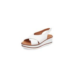 Peter Hahn - Sandale, weiss, Gr. 40 - Leder