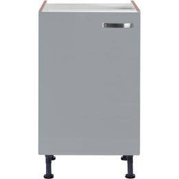 KOCHSTATION Sp&uuml;lenschrank &raquo;KS-Cara&laquo; Breite 50 cm grau basaltgrau, B/H/T: 50cm x 87cm x 58,4cm, T&uuml;ren: 1 Stk.