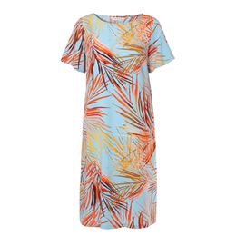TATUUM Kleid 'Nampori' Damen Gr&ouml;&szlig;e 38 hellblau / gelb / orange / mandarine