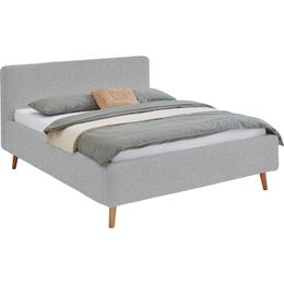 Meise M&ouml;bel meise.m&ouml;bel Polsterbett &raquo;Mattis&laquo; Topseller, wahlweise mit Bettkasten grau Bezug Bett: Teddy (100% Polyester) Liegefl&auml;che L&auml;nge B: 200cm x 180cm, 