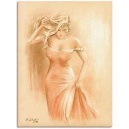 Artland Wandbild &raquo;Kurviges Model&laquo; Erotische Bilder 1 Stk. tlg. als Leinwandbild, Poster in verschied. Gr&ouml;&szlig;en braun Leinwand B/H/T: 30cm x 40cm, Leinwandbild 