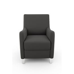 Sit & More sit&more Sessel &raquo;Palmera, B: 70 cm&laquo; mit Federkern grau 100% Polyester Struktur, B/H/T: 70cm x 93cm x 75cm