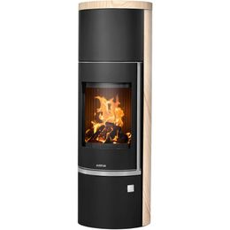 Justus Kaminofen &raquo;Faro W+ 2.0&laquo; schwarz Luftdurchstr&ouml;mter XXL-Stangengriff mit Snap-Lock-System