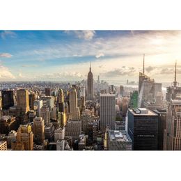 papermoon Fototapete &raquo;New York City Skyline&laquo; glatt bunt Vlies B/L: 4m x 2,6m, Bahnen: 8 Stk.