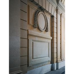 Livingwalls living walls Vliestapete &raquo;Fototapete Fassade Klassik Sandbeige - Architektur&laquo; matt strukturiert beige Vlies B/L: 2,12m x 2,8m, Rollen: 1