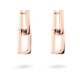 Liebeskind Berlin Damen Paar Creolen &raquo;Schmuck Geschenk Edelstahl Ohrringe The Mini Link&laquo; Einh&auml;nger abnehmbar rosa 10mm, Edelstahl