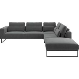 Musterring Ecksofa &raquo;JUSTB! PM100, stilvoller Lounge-Komfort von &laquo; Kollektion Bettina Zimmermann, optionaler Sitzvorzug & Fu&szlig;-Auswahl grau 100% Polyester B/H/T: 