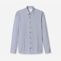 OLYMP Herren Langarmhemd "24/7 - Level 5", wei&szlig;, Gr. 45, Web, Obermaterial: 92% Baumwolle, 8% Elasthan, Hemden, Atmungsaktiv, dehnbar, body fit, New