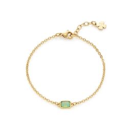 CIAO! BY LEONARDO Damen CIAO! BY LEONARDO Armband &raquo;Sofia CIAO&laquo; mit Glasstein gold 19cm, Edelstahl