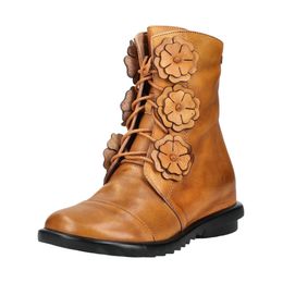 Laura Vita Damen Schn&uuml;rstiefelette "Laura Vita Stiefelette Leder", Gr. 37, braun, Leder, Schuhe