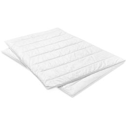 Centa Star Microfaserbettdecke &raquo;Sport Line&laquo; warm 1 Stk. tlg. mit hochwertiger Markenfaserf&uuml;llung "Advansa Active-Microfaser" wei&szlig; Bezug: 100% Baumwolle. F&uuml;llung: