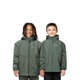 Jack Wolfskin Jungen 3-in-1-Funktionsjacke "ICELAND 3IN1 JACKET K", gr&uuml;n, Gr. 152, Obermaterial: 100% Polyester. Futter: 100% Polyester, Jacken, mit