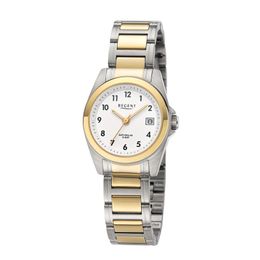 Regent Uhren Regent Damen Quarzuhr Armbanduhr, Damenuhr, Edelstahlarmband, analog, Tag Einheitsgr&ouml;&szlig;e