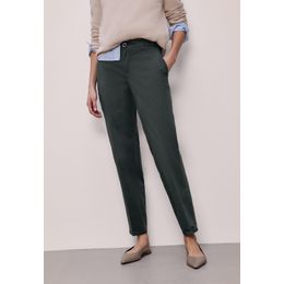 Street One Damen Chinohose, gr&uuml;n, Gr. 46, unifarben, Web, 97% Baumwolle, 3% Elasthan, Hosen, soft