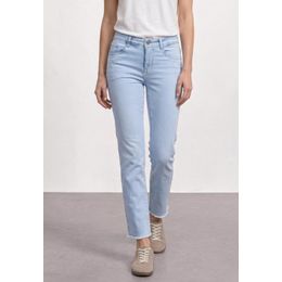 Street One Damen Slim-fit-Jeansultra bleached washed, Gr. 33, unifarben, Jeans, 89% Baumwolle, 8% Polyester, 3% Elasthan, Jeans, Middle Waist