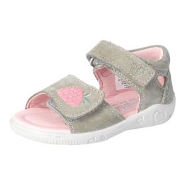 Baby Lauflernschuh "Mimi WMS: mittel", Pepino BY RICOSTA, Gr. 22, rosa, Leder, bestickt, Schuhe, Sandalette mit Klett und Stickerei, Gr&ouml;&szlig;enschablone
