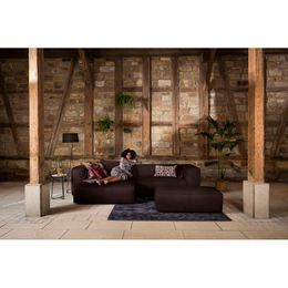 W.Schillig Ecksofa &raquo;around-the-block, modern und elegant, bequem, L-Form&laquo; mit eleganter Biese, mit Federkern braun Longlife Xtra-Leder Z69: Das 