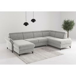 Sit & More sit&more Wohnlandschaft &raquo;Glendale, U-Form&laquo; inkl. Kopfteilverstellung,wahlweise mit Vorziehsitz und Bettkasten 100% Polyester B/H/T: 321cm x 84cm x 