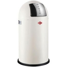 Wesco M&uuml;lleimer &raquo;Pushboy&laquo; 1 Beh&auml;lter Abfallsammler, 50 Liter beige Stahlblech B/H/T: 40cm x 75,5cm x 40cm, 50 l