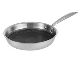 RESTO Kitchenware Bratpfanne &raquo;Achird Pfanne aus Tri-Ply (Edelstahl + Aluminium + Edelstahl) ofenfest&laquo; Edelstahl 18/10 1 Stk. tlg. Die 3-schichtige 