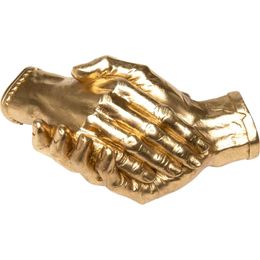 KARE Dekoobjekt &raquo;Shake Hands 25cm&laquo; verschiedene Farben gold Polyresin B/H/T: 25cm x 9cm x 13cm