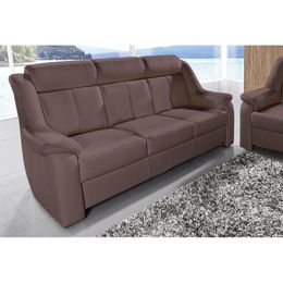 Sit & More sit&more 3-Sitzer &raquo;Basel&laquo; braun Altara Nubuck , Luxus-Microfaser (100% Polyester);PRIMABELLE -Microfaser, Luxus-Microfaser (100% Polyester);SOFTLUX -