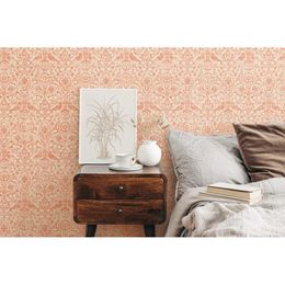 marburg Vliestapete &raquo;Baroque Beauty&laquo; ornamental moderne Vliestapete f&uuml;r Wohnzimmer Schlafzimmer K&uuml;che rot Vlies B/L: 0,53m x 10,05m, Rollen: 1
