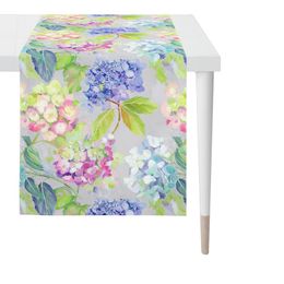 Apelt Tischl&auml;ufer &raquo;3108&laquo; trendige Blumen im Aquarellstil designt bunt Obermaterial: 100% Baumwolle B/L: 48cm x 140cm