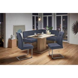 OTTO home Eckbank &raquo;Rab&laquo; in 2 Breiten (180 oder 200 cm), Bezug in verschiedenen Qualit&auml;ten blau Polyester B/H/T: 180cm x 88cm x 140cm, Strukturstoff, 