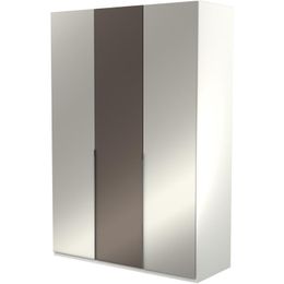Musterring Kleiderschrank &raquo;San Diego, Kleiderschrank, Schrank, Garderobe, mit Glast&uuml;ren&laquo; 1 Stk. tlg. 3-t&uuml;rig (ged&auml;mpft), 4 B&ouml;den, 2 Kleiderstangen, Chromgriffe 