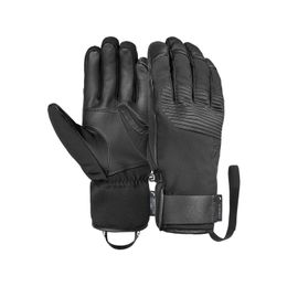 Reusch Damen Skihandschuhe "Andreas R-TEX XT", schwarz, Gr. 9,5, unifarben, 80% Polyester, 20% Rindsleder, Handschuhe, mit wind- und wasserdichter