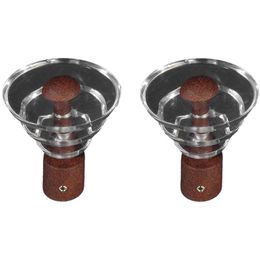 Liedeco Gardinenstangen-Endst&uuml;ck &raquo;Luna&laquo; f&uuml;r Gardinenstangen &Oslash; 16 mm braun 2 Stk.