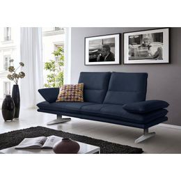 W.Schillig 2-Sitzer &raquo;broadway, Designsofa mit tollem Sitzkomfort, Breite 216cm&laquo; Sitztiefenverstellung, Kopfteil- & Seitenteilverstellung, Breite 216cm