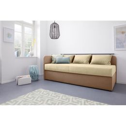 Maintal Polsterliege &raquo;Diana&laquo; braun Liegeh&ouml;he 55cm, Liegefl&auml;che B/L: 83cm x 200cm, kein H&auml;rtegrad, 5-Zonen-Komfortpolsterung