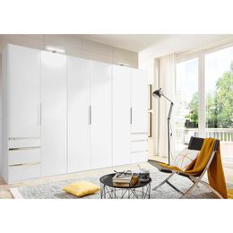 wimex Kleiderschrank &raquo;Level by fresh to go&laquo; mit Schubladen wei&szlig; B/H/T: 300cm x 236cm x 58cm, T&uuml;ren: 6 Stk.
