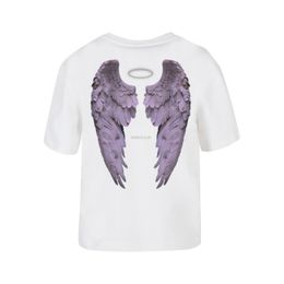MISS TEE Damen T-Shirt "Miss Tee Angels Club Tee", wei&szlig;, Gr. S, bedruckt, 100% Baumwolle, Shirts