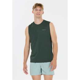 Endurance Herren Muskelshirt "Landeer", gr&uuml;n, Gr. M, unifarben, 100% Polyester, Shirts, mit praktischer QUICK DRY-Technologie