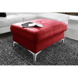 COTTA Hocker &raquo;Sammy&laquo; rot B/H/T: 95cm x 47cm x 64cm, Leder PAMPAS
