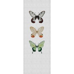 Livingwalls living walls Fototapete &raquo;Walls by Patel Buzz Panels 2&laquo; glatt Vlies, Wand, Schr&auml;ge grau Vlies B/L: 1m x 2,7m