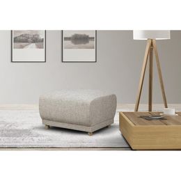 OTTO home Polsterhocker &raquo;LEMPS mit Wellenunterfederung, Ma&szlig;e B/T/H: 70/63/45 cm&laquo; passend zur Serie, in hochwertiger Verarbeitung grau 100% Polyester B