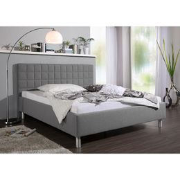 Maintal Polsterbett &raquo;Eterna&laquo; Bettseiten zerlegt, ohne Bettkasten grau Liegefl&auml;che L&auml;nge B: 200cm x 180cm, Struktur (100% Polyester) ohne Lattenrost/ohne 